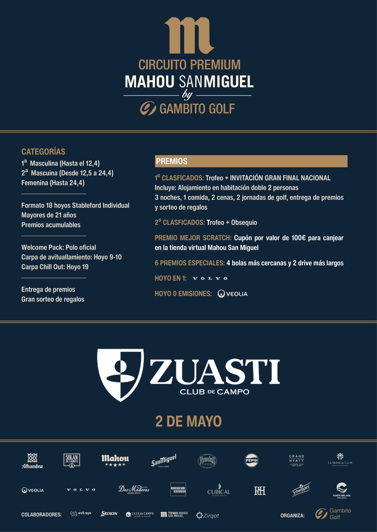Torneo Circuito Mahou San Miguel by Gambito - Señorio de Zuasti